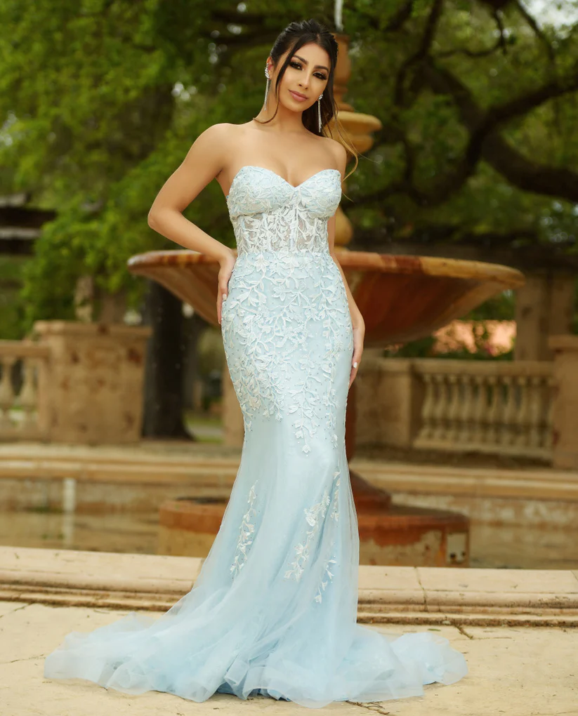 The Reva Gown | Light Blue | Bella Sera Bridal NH